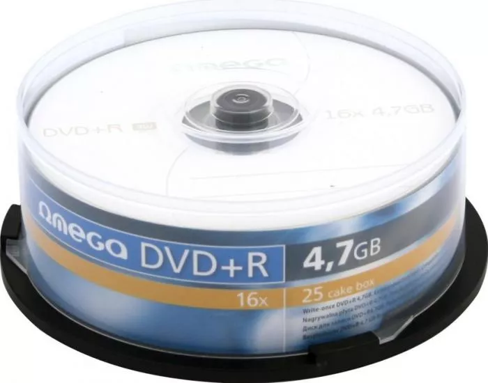 DVD+R 4.7GB 16x Omega 25 buc omd1625+ - cel.ro