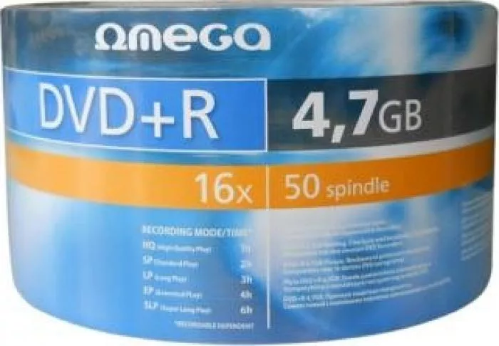 DVD+R 4.7GB 16x Omega 50 buc omd1650+ - cel.ro