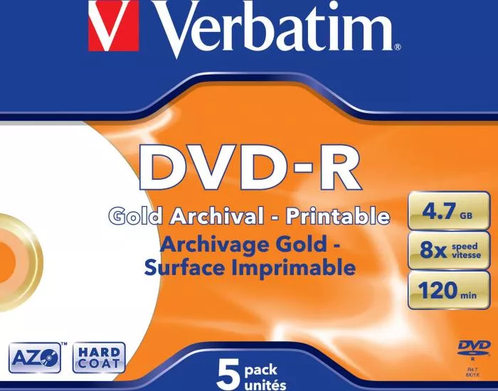 DVD-R 4.7GB 16X Verbatim 5 buc set 43519 - cel.ro
