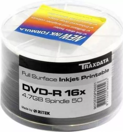 DVD-R Traxdata 4.7GB 16X 50buc Printabil TRDPW50 trdpw50- - cel.ro