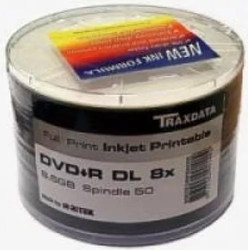 DVD-R Traxdata 8.5GB 8X DBLLAYER 50buc TRDLPW50 trdlpw50+ - cel.ro