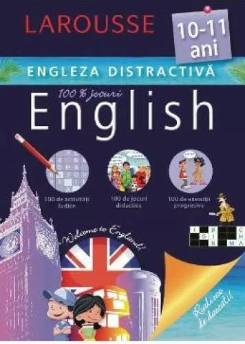 Engleza distractiva Larousse 10-11 ani 978-606-8653-48-8 - cel.ro