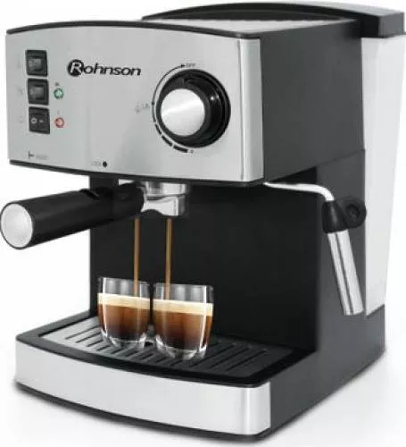 Espressor Rohnson R972 850W 15 bari 1.6l sistem de spumare Inox r972