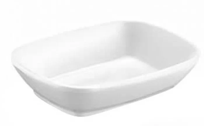Farfurie ovala melamina RAKI 12x9x3cm alba mn0136681