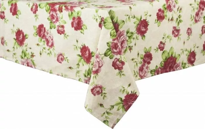 Fata de masa BBC 145x240 cm - Flori Roz HR-TCOV240-FLWPK - cel.ro