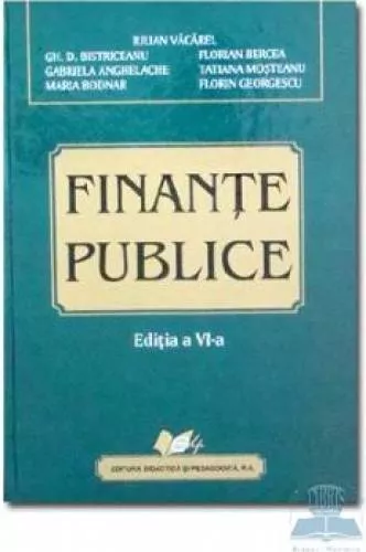 Finante publice - Iulian Vacarel 973-30-1998-5 - cel.ro