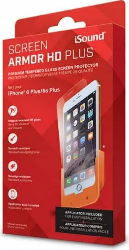 Folie Protectie iSound Sticla 9H Armour HD Plus iPhone 6S 6 Plus isound-6908 - cel.ro