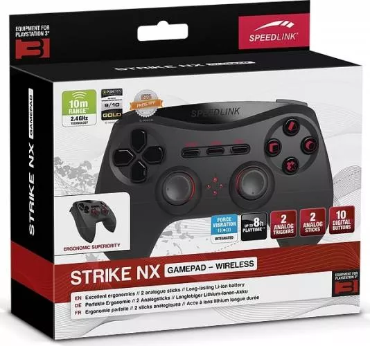 Gamepad Wireless SpeedLink STRIKE NX PS3 Negru sl-440401-bk-01 - cel.ro