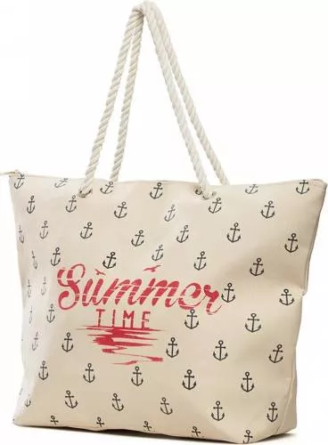 Geanta de Plaja Heinner Home Summer 35X43 cm Cream HR-BBAG43-BEJ - cel.ro