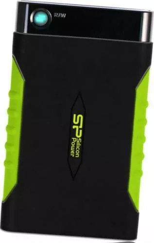 HDD Extern Silicon Power Armor A15 1TB USB 3.0 2.5inch Negru-Verde - cel.ro