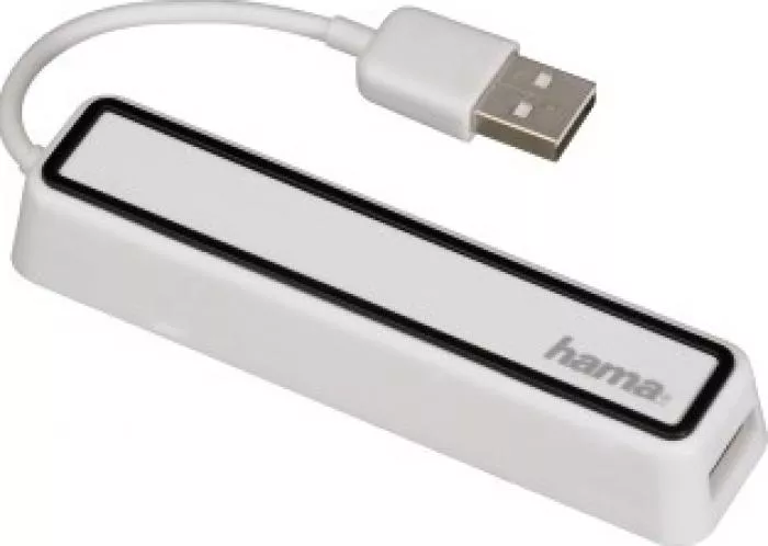 Hama USB2.0 4 porturi White | Hub USB 4007249121691