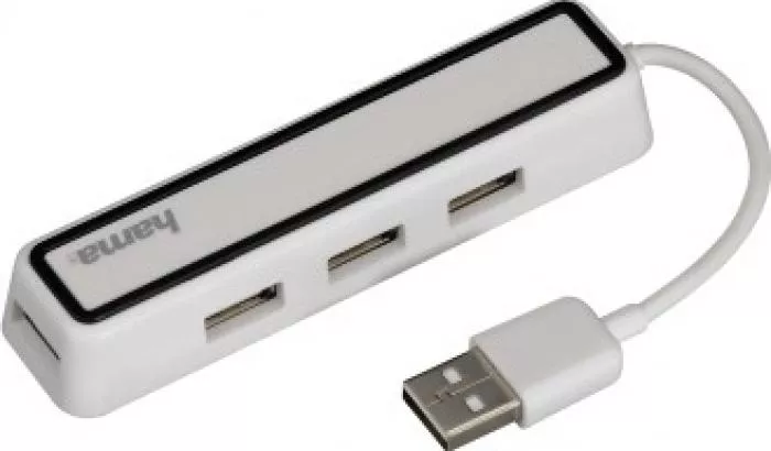 Hama USB2.0 4 porturi White | Hub USB 4007249121691