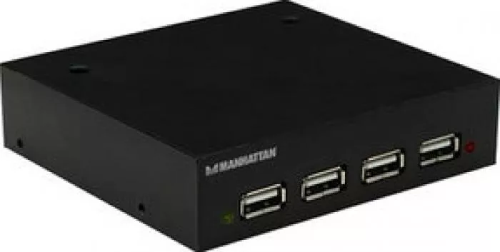 Hub USB Manhattan Intern 4 porturi Black 350310 - cel.ro