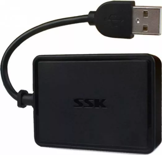 Hub USB SSk SHU200 4 x USB 2.0 Black shu200-bk - cel.ro