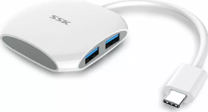 Hub USB SSK SHU810 4 x USB 3.0 White shu810-wh - cel.ro
