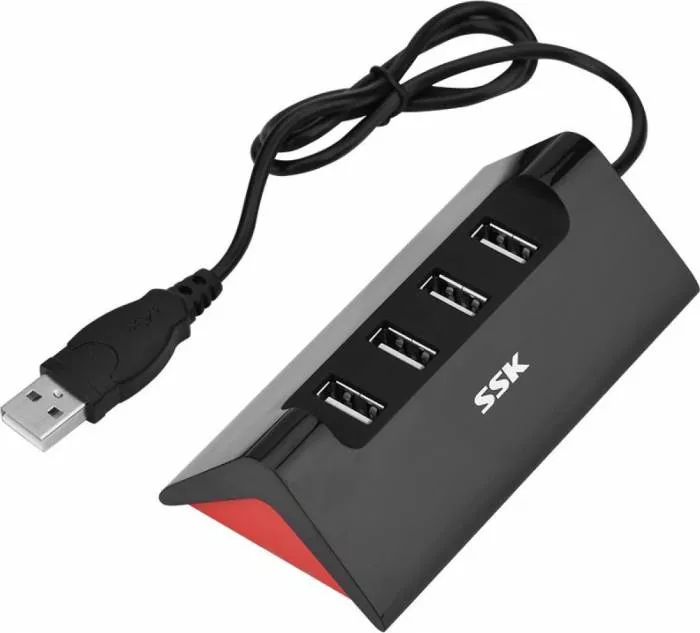 Hub USB SSK SHU830 USB 2.0 Black shu830-bk - cel.ro