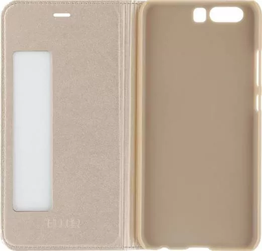 Husa book smart window 2 Tellur Huawei P10 Auriu tll185101 - cel.ro