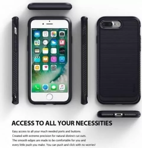 Husa Ringke iPhone 7 Plus ONYX MIST GRAY + folie Ringke cadou 153943 ...