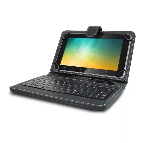 Husa Tableta 9.7 Inch Cu Tastatura Micro Usb Model X Negru Tip Mapa r2 ...