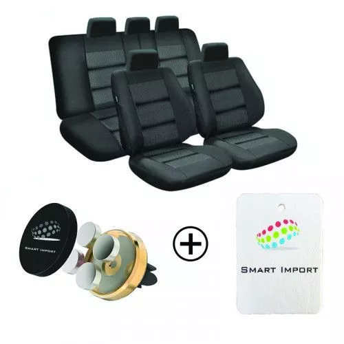 Huse scaune auto Citroen C5 Premium Lux Material Textil 11 piese Negru ...