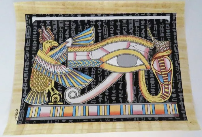 Imagine de perete dualwiew tablou 42/32cm pictat manual stil egiptean ...