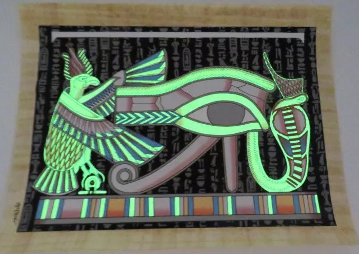 Imagine de perete dualwiew tablou 42/32cm pictat manual stil egiptean ...