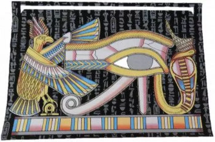 Imagine de perete dualwiew tablou 42/32cm pictat manual stil egiptean ...