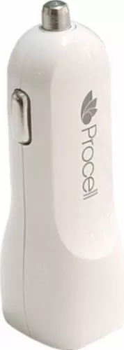 Incarcator Auto Procell Dual USB 2.1A cu indicator LED Alb iadualpuc02 ...