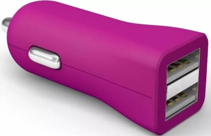 Incarcator auto universal Kit Fresh Dual USB Roz usbccfresh3pi - cel.ro