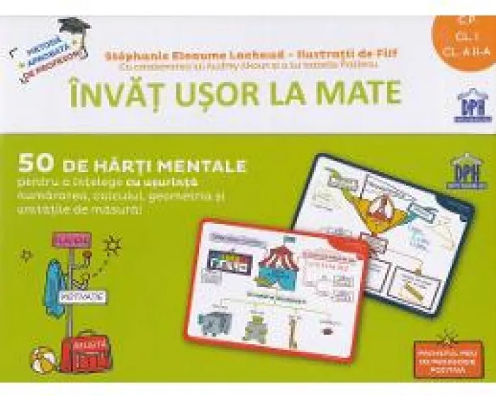 Invat usor la mate. 50 de harti mentale - Clasa pregatitoare - 2 ...