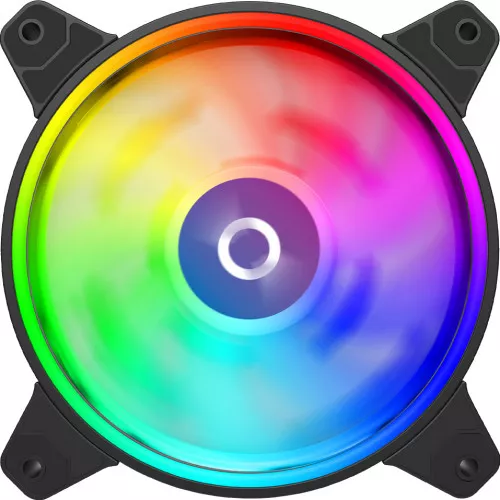 Kit 3 ventilatoare AQIRYS Libra 120 mm ARGB cu telecomanda si ...
