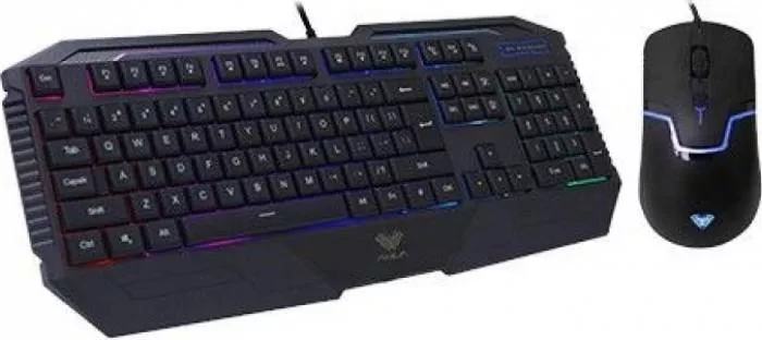 Kit Tastatura+mouse Gaming Aula Black Altar USB acm6948391221533
