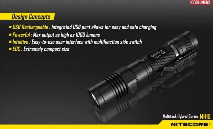 Lanterna LED Reincarcabila Nitecore MH10 MH10.NT - cel.ro