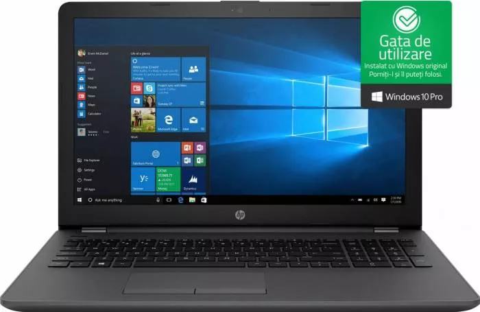 Laptop HP 250 G6 Intel Core Kaby Lake i3-7020U 500GB HDD 4GB Win10 Pro ...