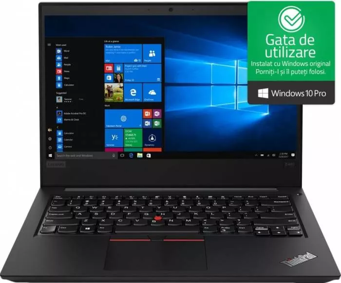 Laptop Lenovo ThinkPad E480 Intel Core Kaby Lake R 8th Gen i5-8250U ...