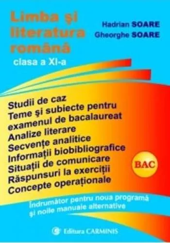Limba si literatura romana cls 11 - Hadrian Soare Gheorghe Soare - cel.ro