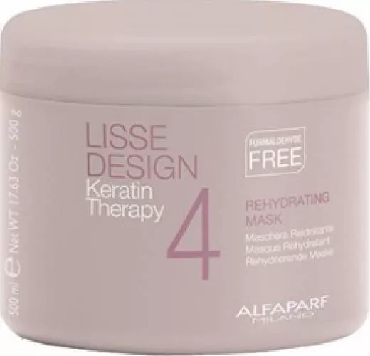 Masca de par Alfaparf Lisse Design Keratin Therapy Rehydrating Mask 500ml