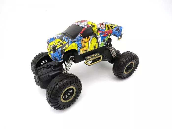 Masina monster truck cu roti mari arcuri si telecomanda la CEL.ro