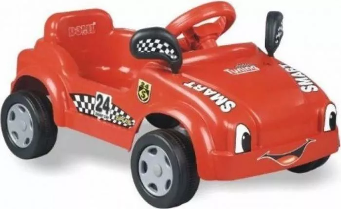 Masina Smart cu pedale DOLU mecanism cu pedale Rosie d8119 - cel.ro