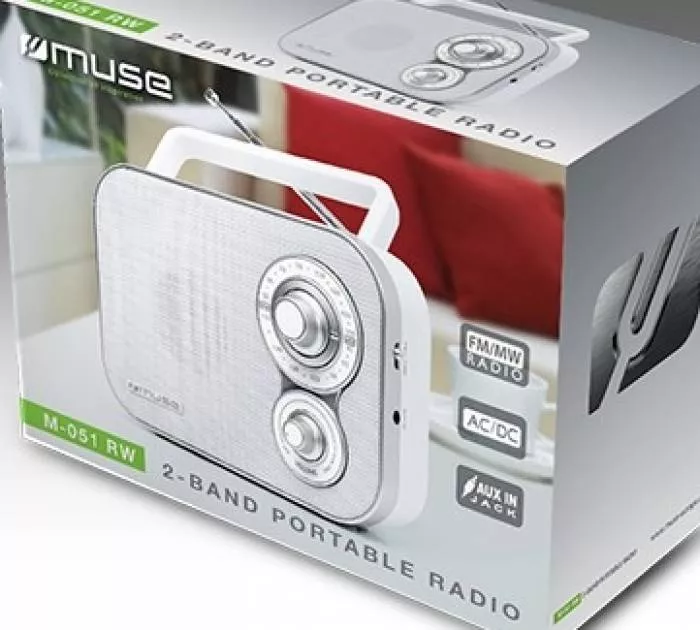 Radio Portabil Muse M-51 Alb mse00044 - cel.ro