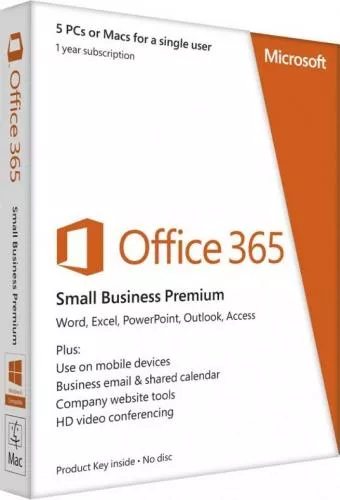 Microsoft Office 365 Small Business Premium 1 an 5 PC Romana Medialess ...