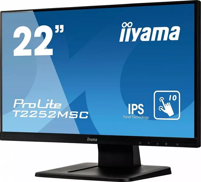 Monitor LED 22 Touchscreen Iiyama ProLite T2252MSC-B1 Full HD IPS 7ms ...