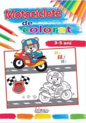 Motociclete de colorat 3-5 ani 978-606-602-833-2 - cel.ro