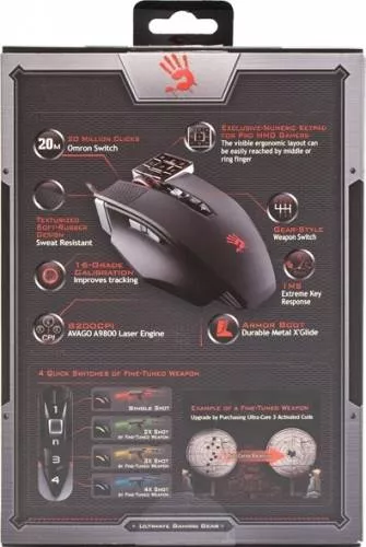 Mouse A4Tech Bloody Gaming ML160 Commander Laser a4tmys45408 - cel.ro