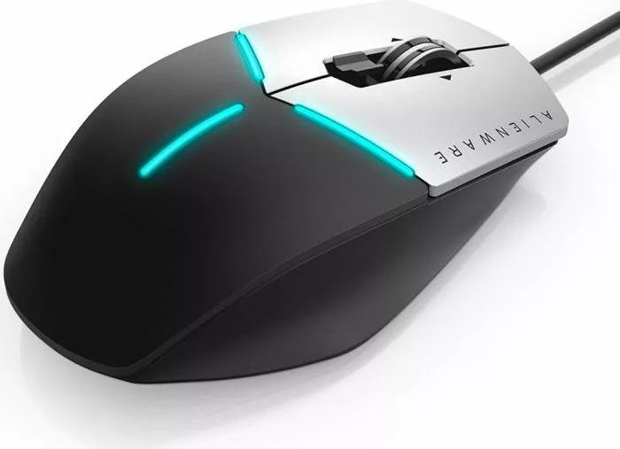 Mouse Gaming Dell Alienware Advanced S RGB AW558 5000 dpi Black Silver ...