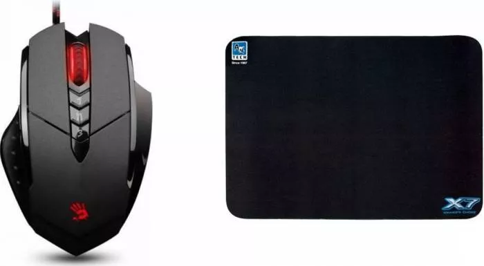 Mouse Gaming A4Tech Boody V7M 3200 DPI+Mouse Pad A4Tech X7 200mp - cel.ro