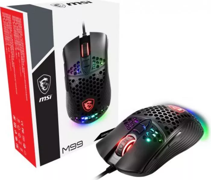 Mouse Gaming MSI M99 RGB 4000 DPI negru S12-0401820-V33 - cel.ro