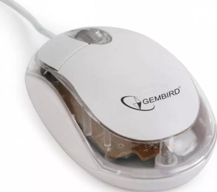 Mouse Gembird mus-u-01 USB 1000dpi White mus-u-01-wt - cel.ro
