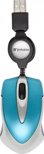 Mouse Laptop Verbatim Optical Mini Mouse Caribbean Blue 49022 - cel.ro