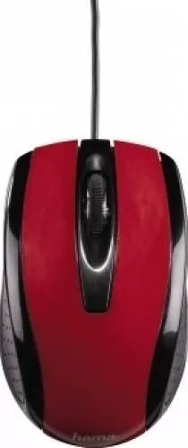 Mouse Optic Hama AM-5400 Red Metallic 4047443268341